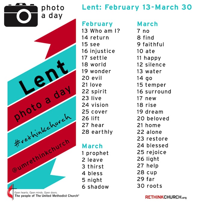 UMC Rethink Church’s Lenten Photo-a-Day Challenge – Pomomusings